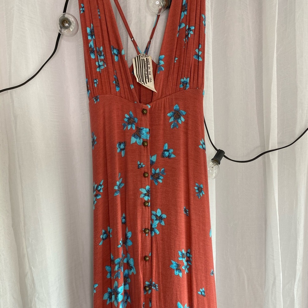 Free People Floral Maxi Dress - Gem